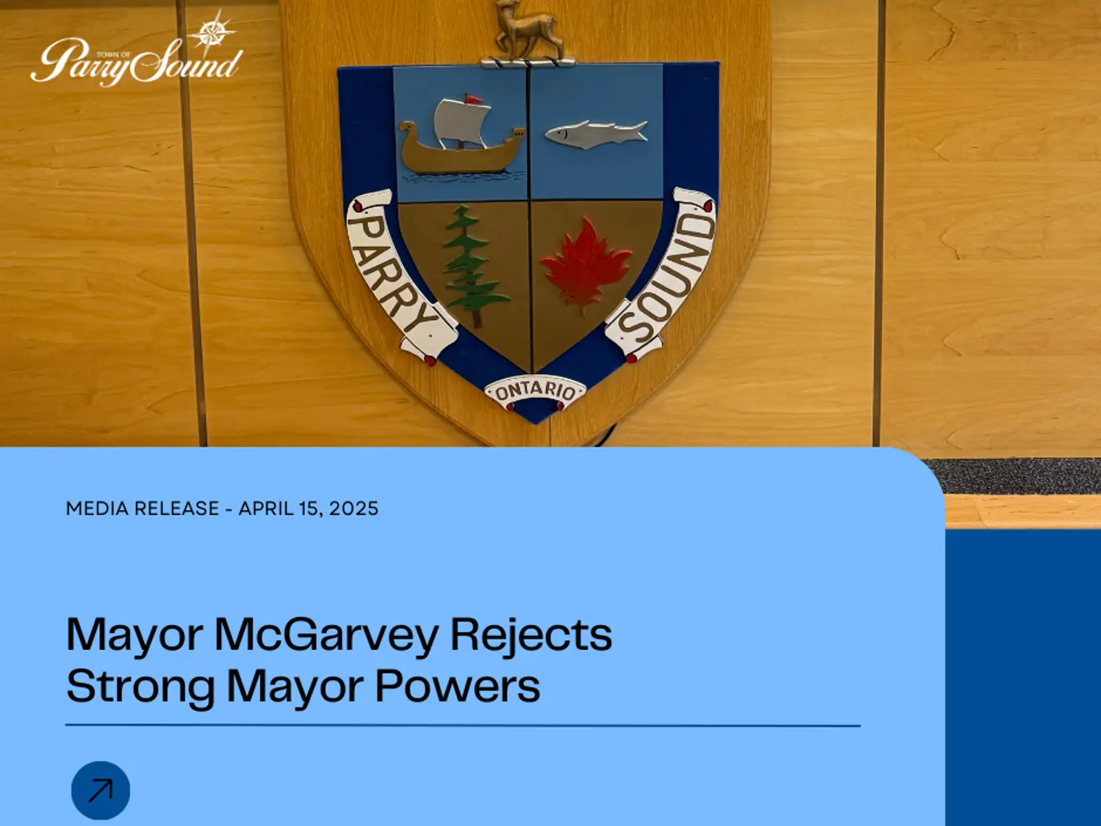 Mayor McGarvey Rejects Strong Mayor Powers